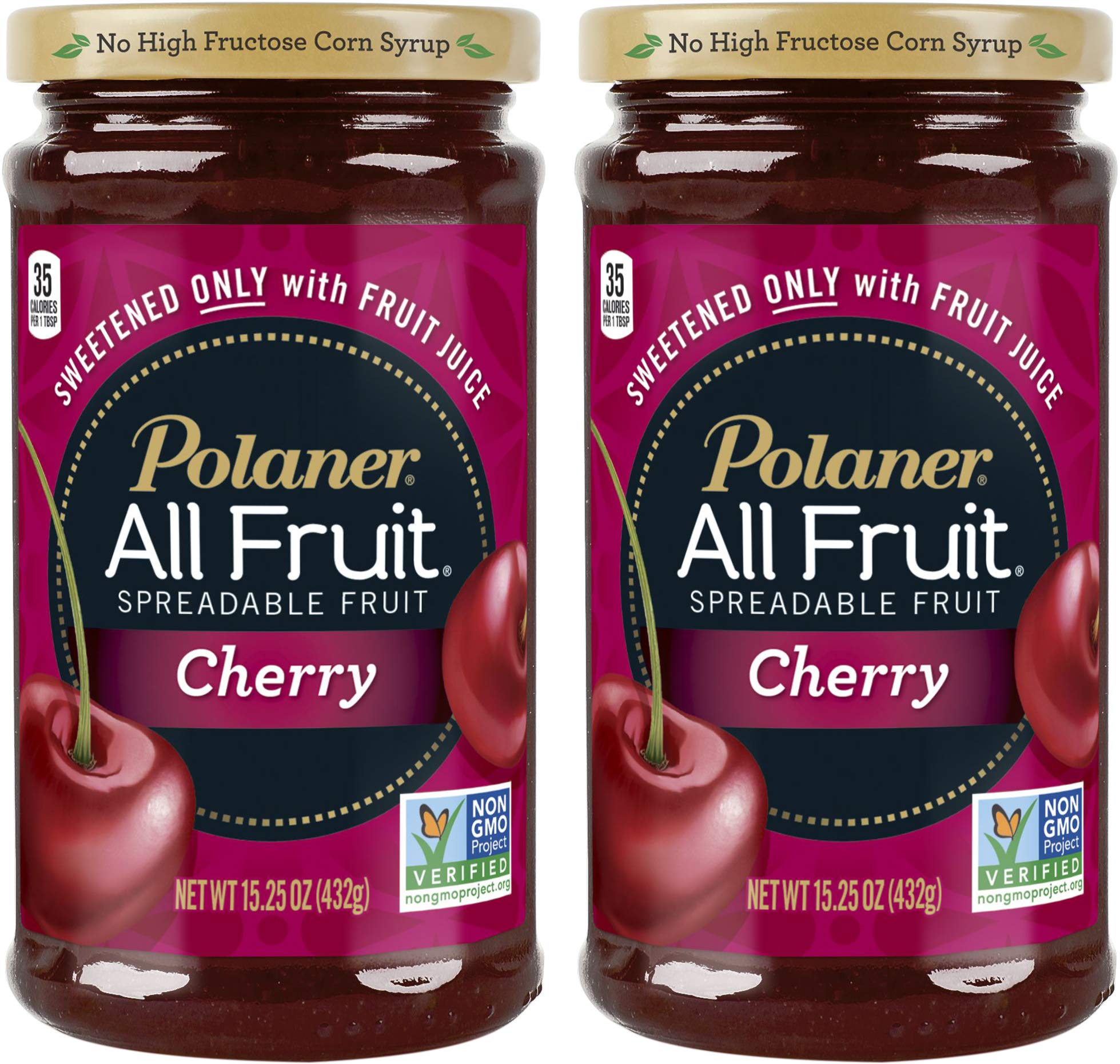Amazon.com : Polaner All Fruit with Fiber Raspberry Seedless Spreadable ...