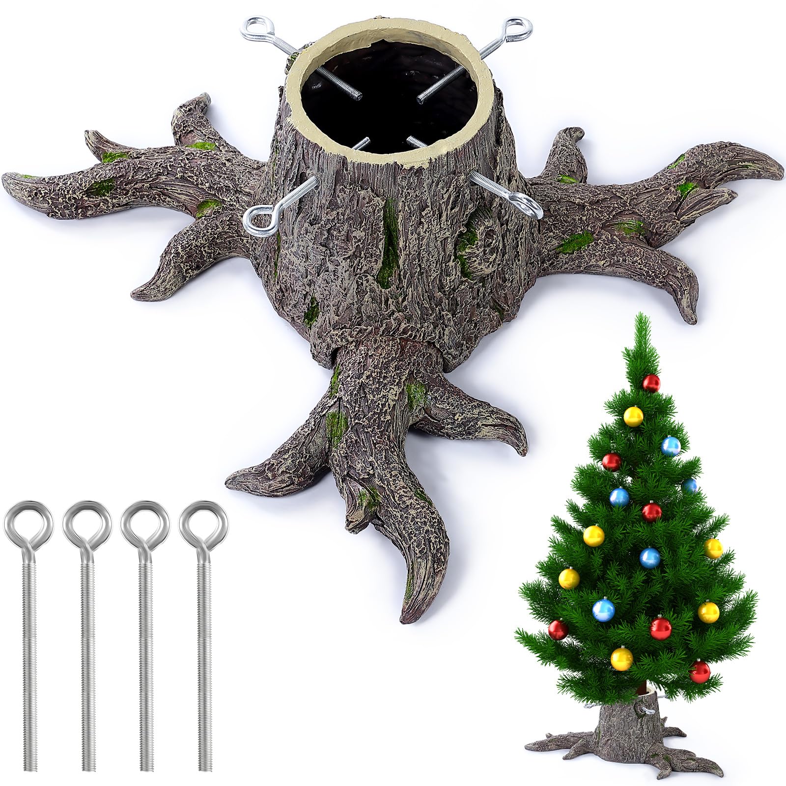 ElectricWise Christmas Tree Stand for Real Trees, Christmas Tree Stand ...