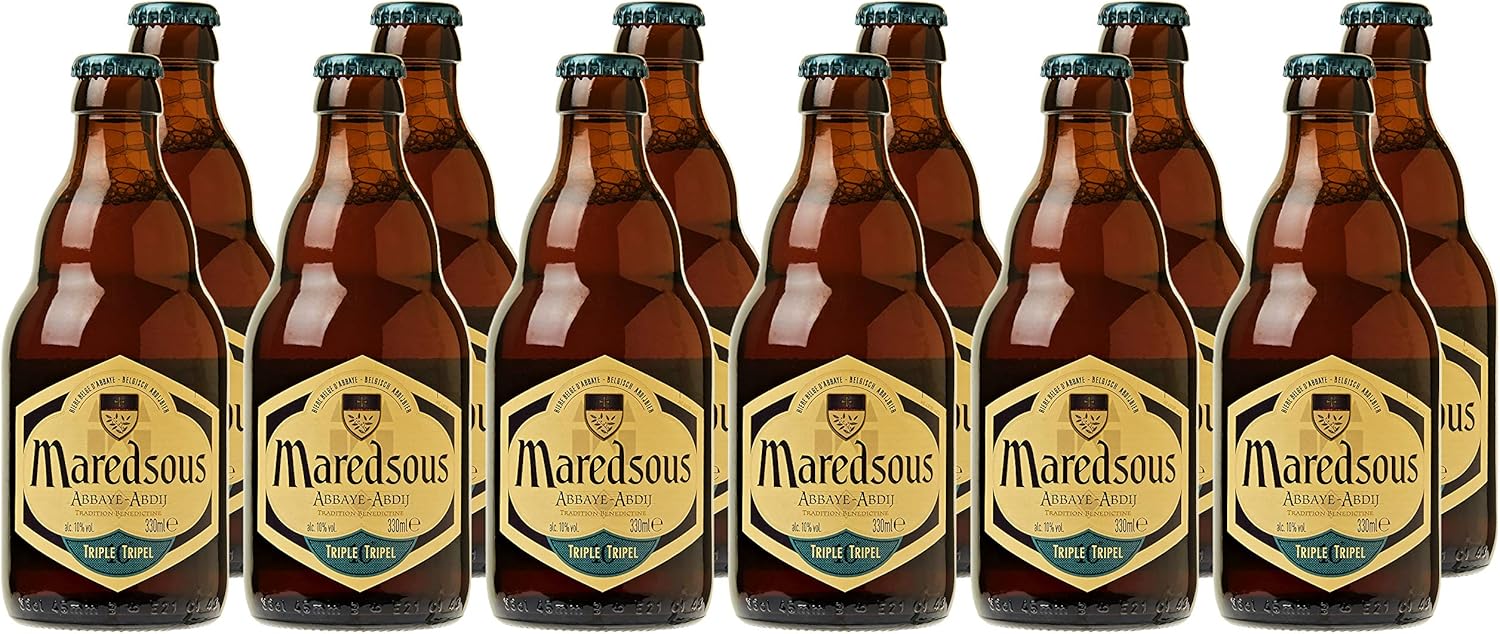 Maredsous Abbey Tripel Beer, 33 cl, Case of 12: Amazon.co.uk: Grocery