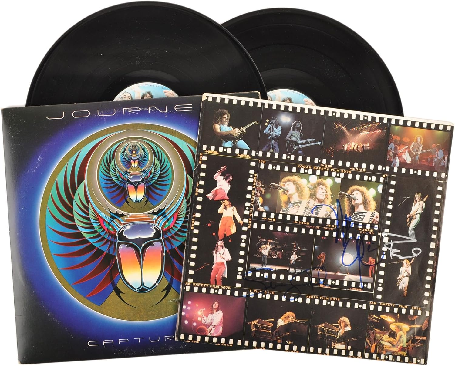 Journey - Classic Rock Band - Authentic Autographed "Captured" Record ...