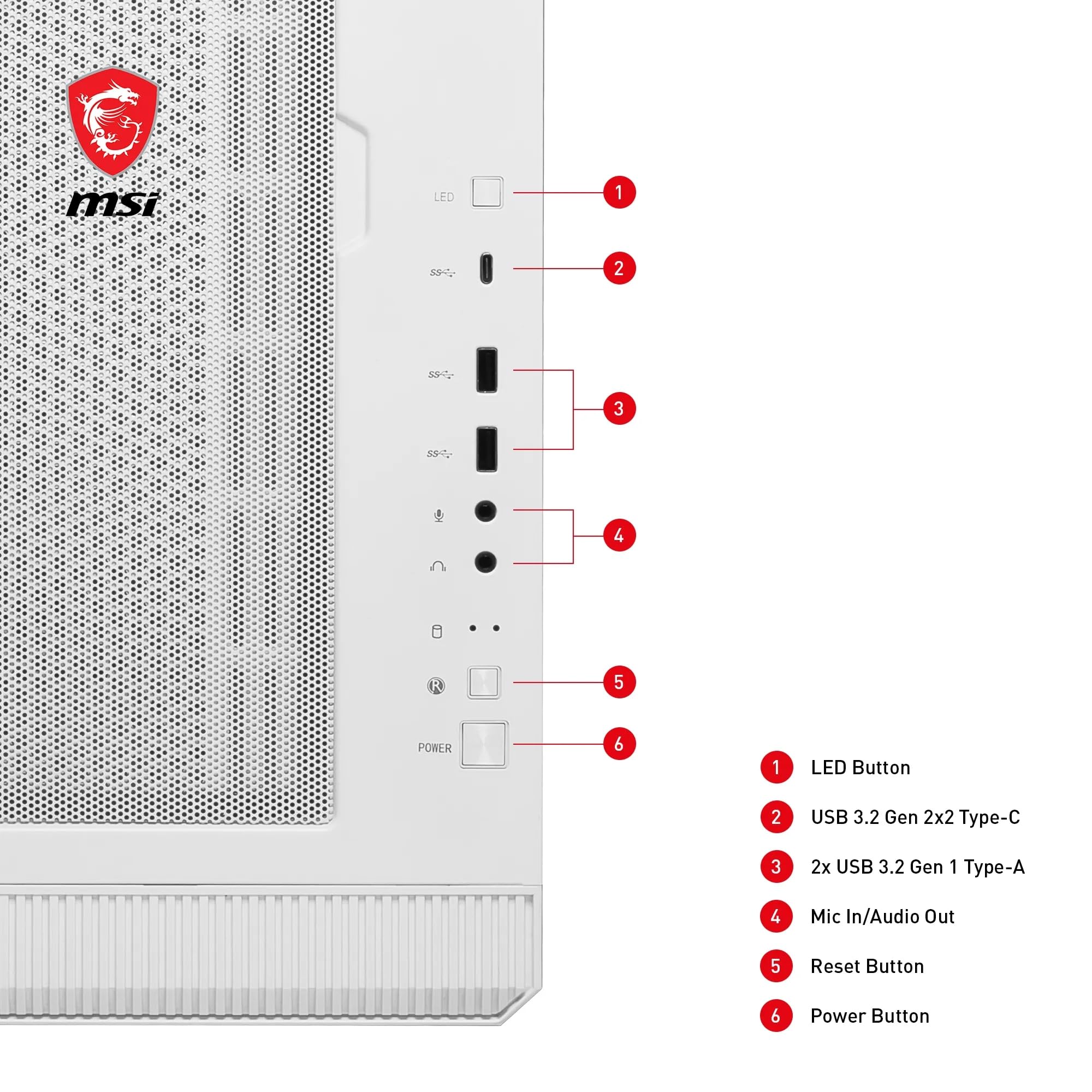 Mua MPG Velox 100R White Mid-Tower PC Case - ATX Motherboard Capacity ...
