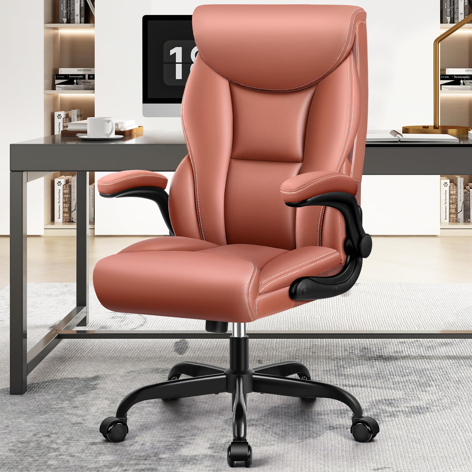 HeroSet Office Chair Leather, Big and Tall Ergonomic Desk Chair ...