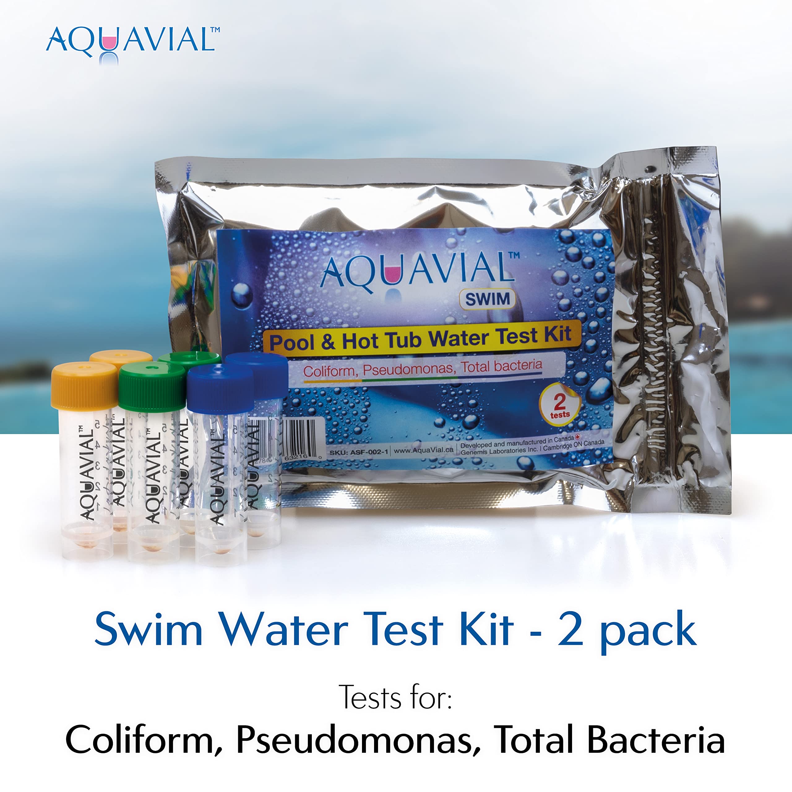 Mua AquaVial Swim Water Test Kit Detects and Identifies Pseudomonas and ...