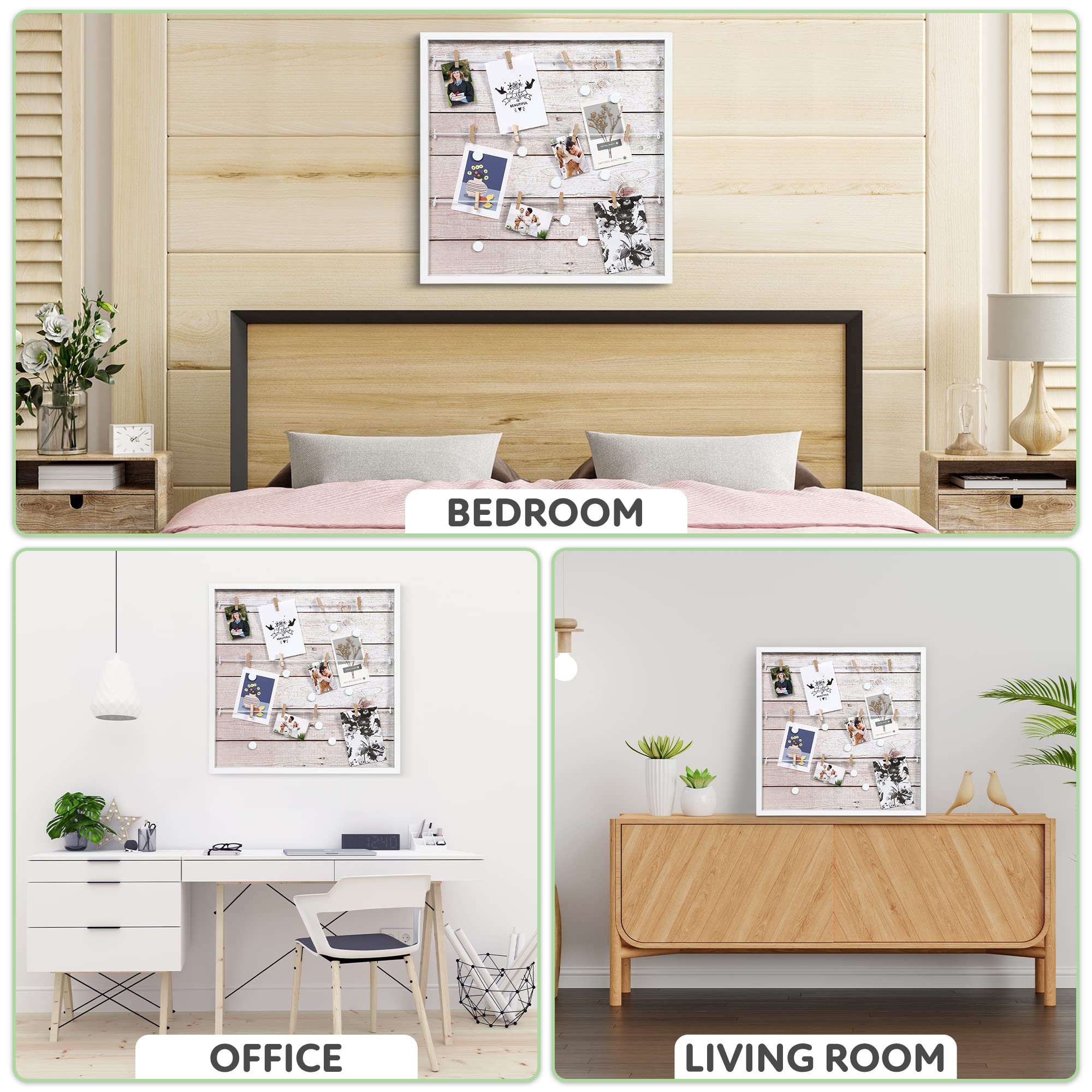 Mua Picture Frame Collages, Magnetic Picture Boards Display, 20” x 20 ...