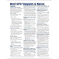 Microsoft Word 2010 Templates & Macros Quick Reference Guide (Cheat ...