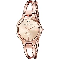 Anne Klein - Reloj de vestir 10/4899SVTT para mujer, pulsera plateada y ...