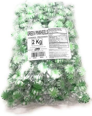Regal Confections Green Pinwheels Candies - 2 KG Bag: Amazon.ca: Grocery