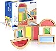 Amazon.com: Guidecraft Rainbow Blocks Set - 10 Pcs. Kids Learning & Educational Toys, Stacking ...