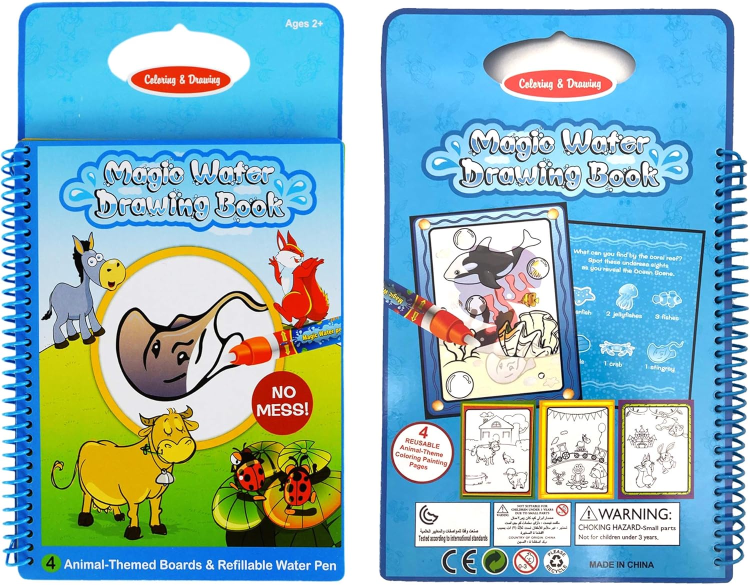 Aqua Travel Doodle, Water Magic Drawing Colouring Activity Multi Colour ...