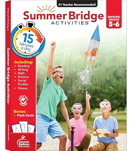 Summer Bridge Activities 5th to 6th Grade Workbooks All Subjects ...