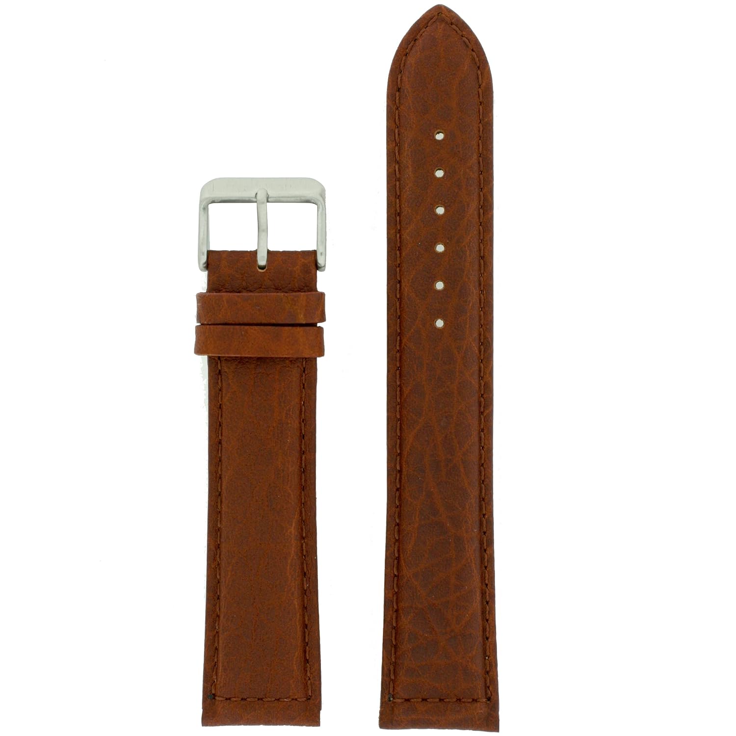 Amazon.com: Extra Long Watch Band Genuine Leather Calfskin Light Brown ...