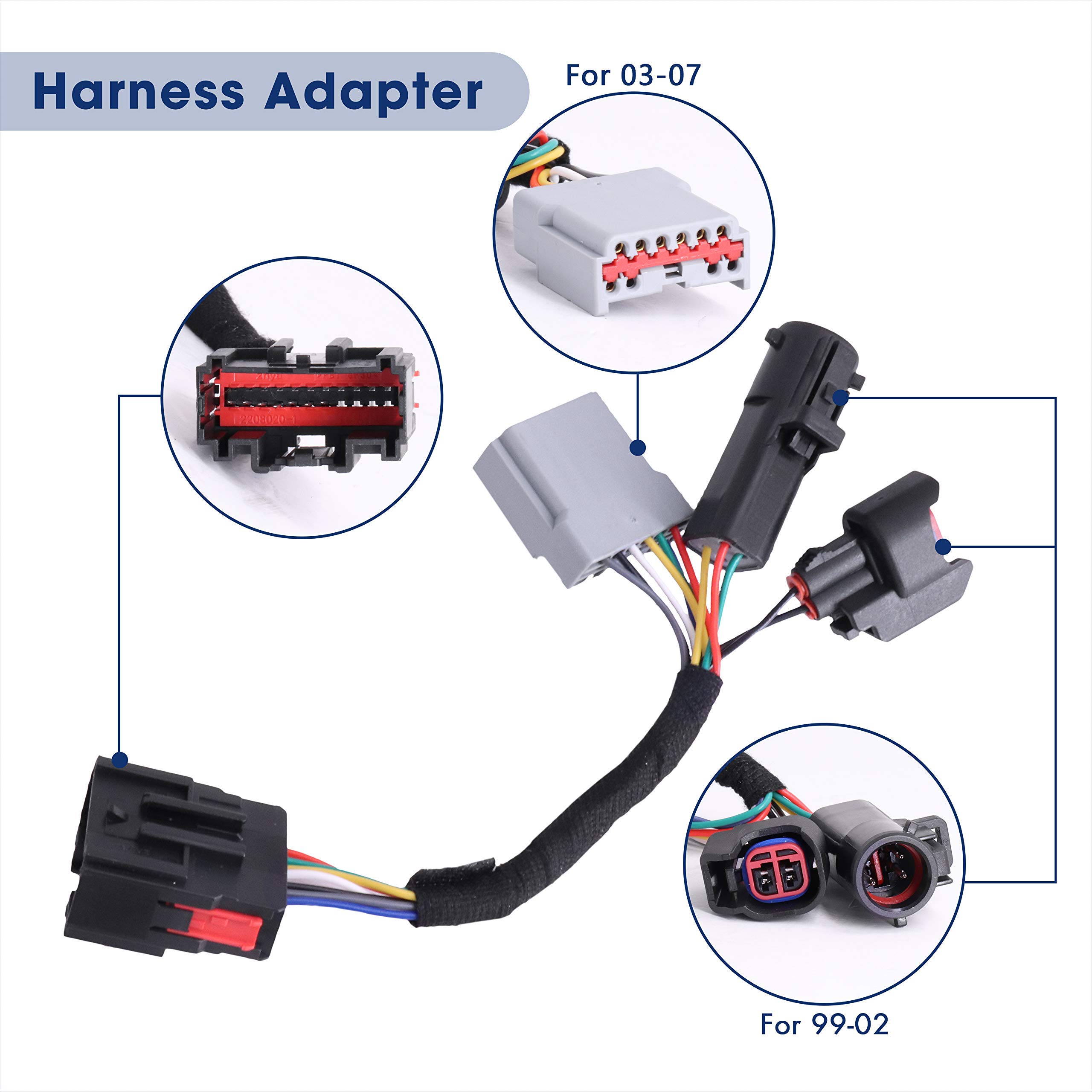 HF AUTOPARTS Compatible With 1999-2016 Ford Towing Mirrors, F250 F350 ...