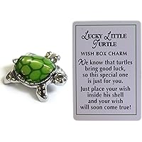 Amazon.com: Ganz Lucky Little Turtle Wish Box Charm With Story Card ...