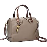Amazon.com: Fossil Women's Rachel Leather Satchel Purse Handbag, Black ...