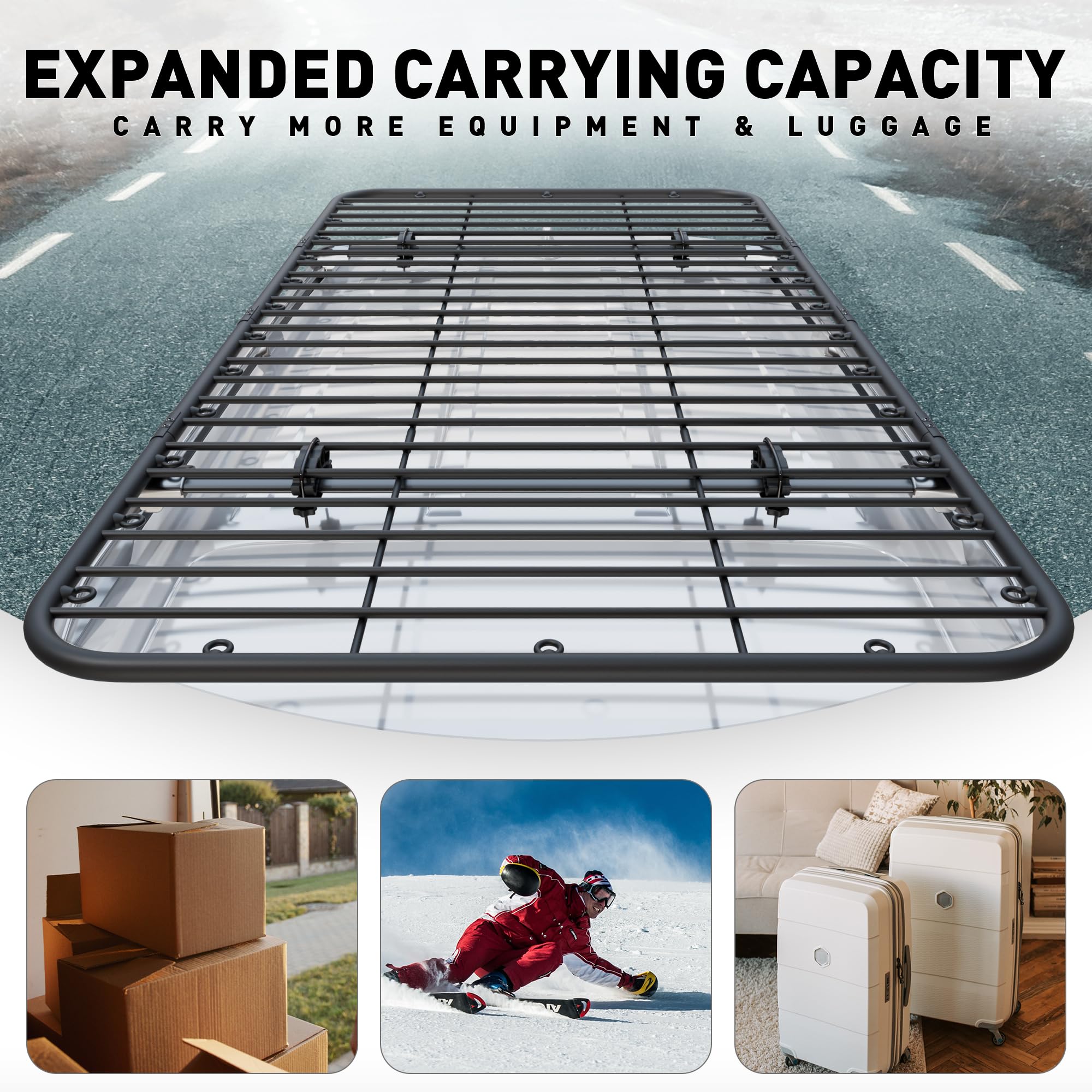Mua WILDROAD Car Roof Platform, Universal Roof Flat Rack 90" x 47" x 1. ...