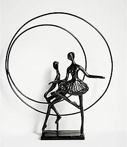 Amazon.com: Handcrafted Metal Sculpture - Two Ballerinas at Rest ...