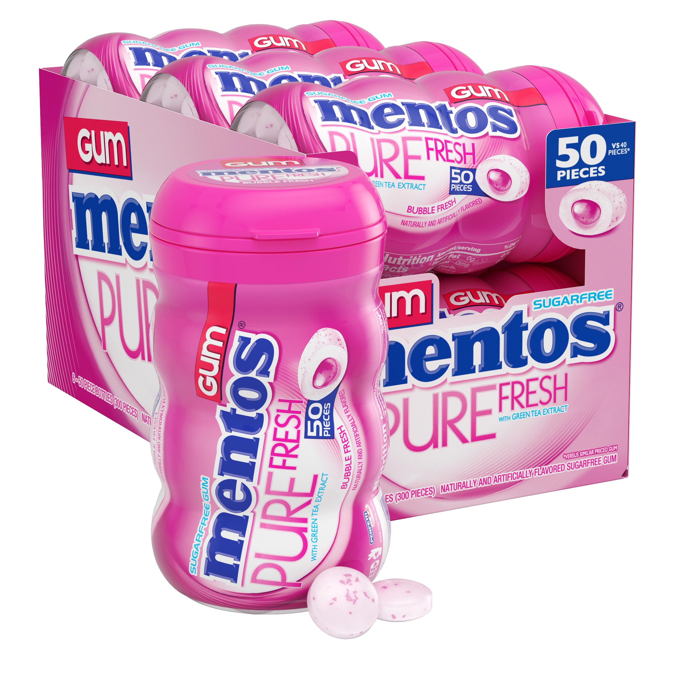 Mua Mentos Pure Fresh Sugar-Free Chewing Gum with Xylitol, Bubble Fresh ...