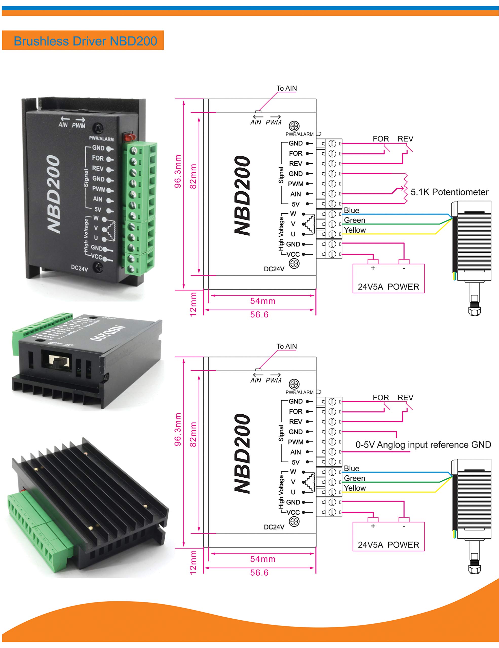 Mua RATTMMOTOR 24V DC Brushless Spindle Motor 10800RPM 104W Air Cooled ...