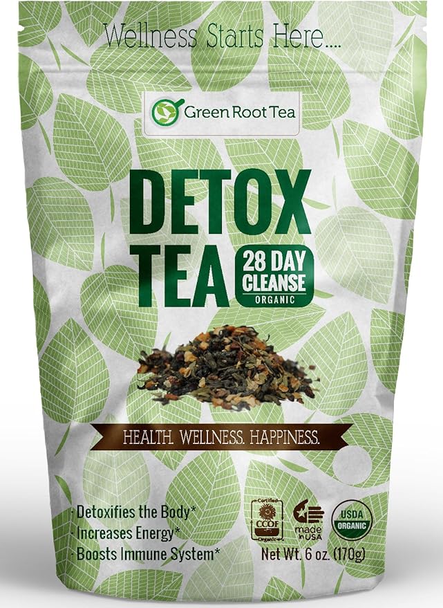Organic Detox Tea - 28 Day Weight Loss Cleanse (56 Servings) - Liver ...