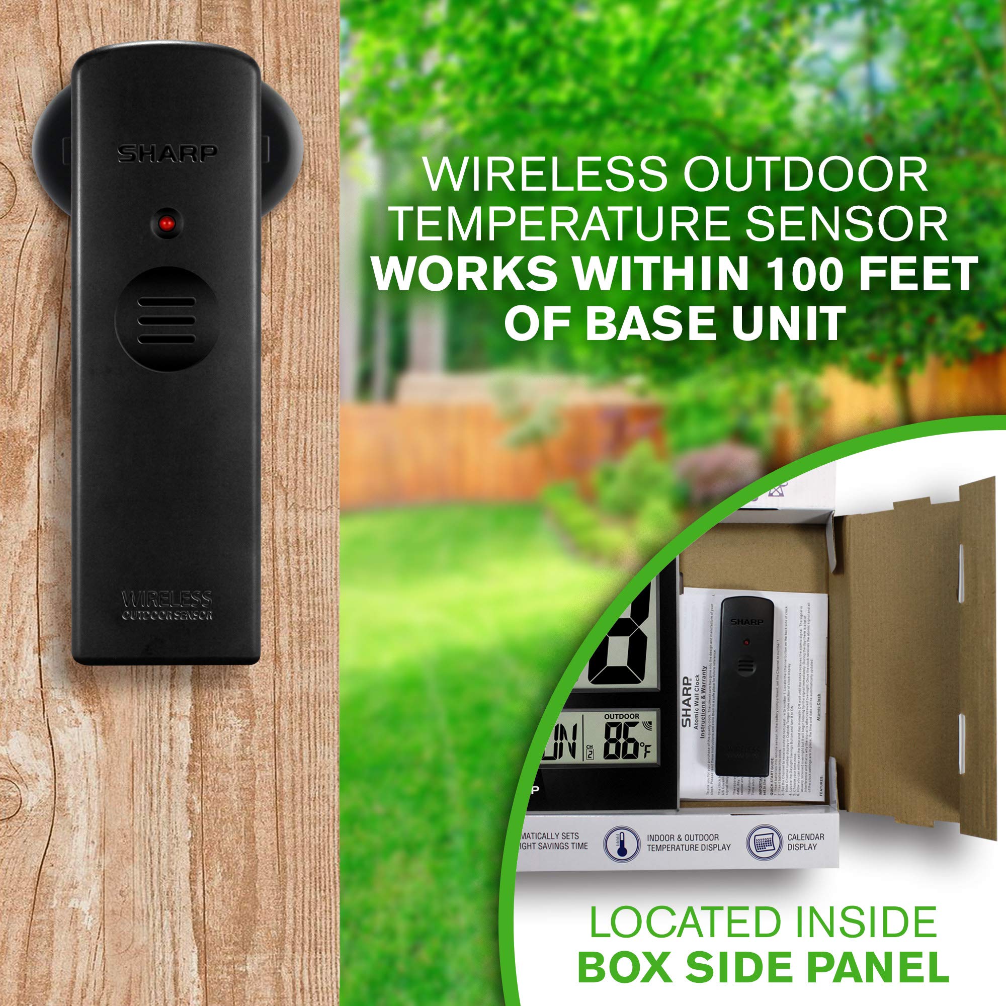 Mua Sharp Atomic Clock - Never Needs Setting! - Jumbo 3" Easy to Read ...