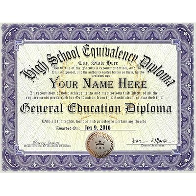 Certificado De Equivalencia De Escuela Secundaria Escuela Secundaria