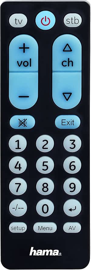 Hama 00040072 - Mando a Distancia (STB,TV, IR inalámbrico, Botones ...