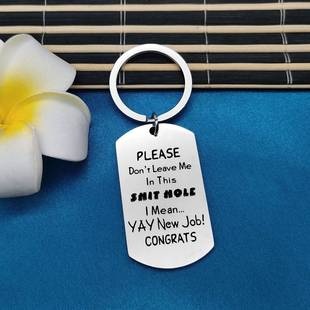 Going Away Keychain for Colleague Friend Boss Coworker Leaving Keyring ...