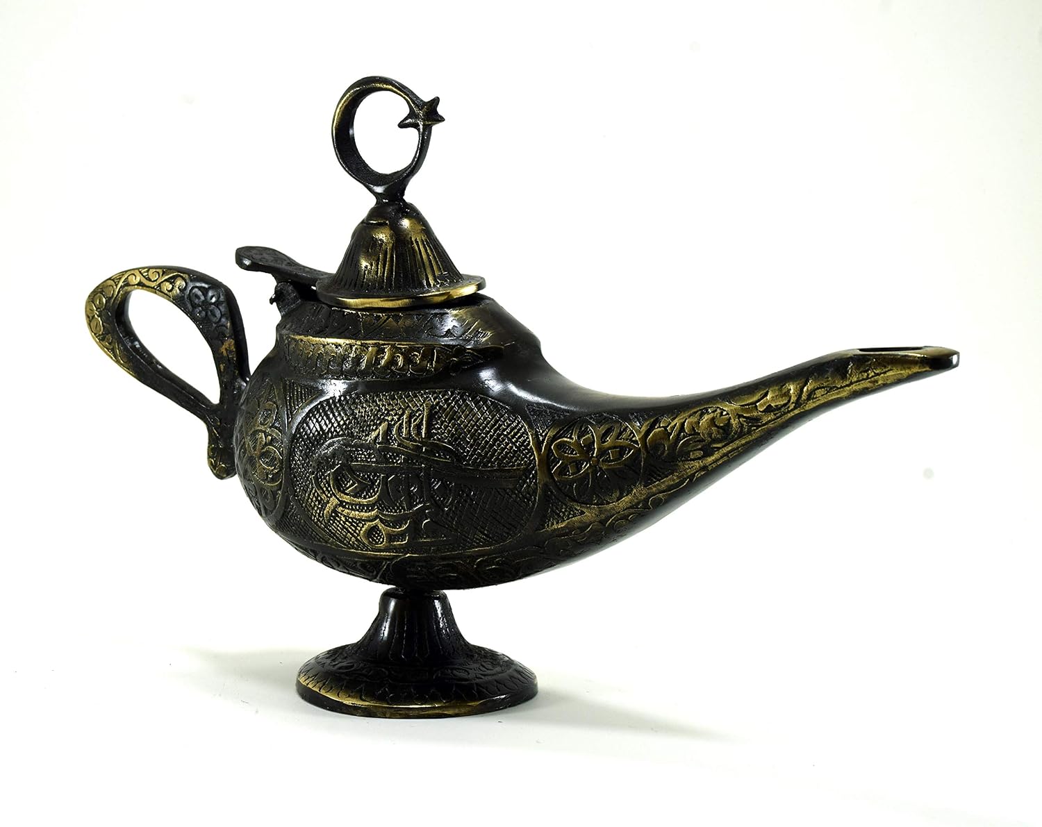 CraftTR Brass Genie Lamp, Decorative Lamps, Vintage Home Decor, Oil ...