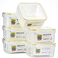 Amazon.com: Komax Biokips Square Airtight Food Containers w/Lids BPA ...