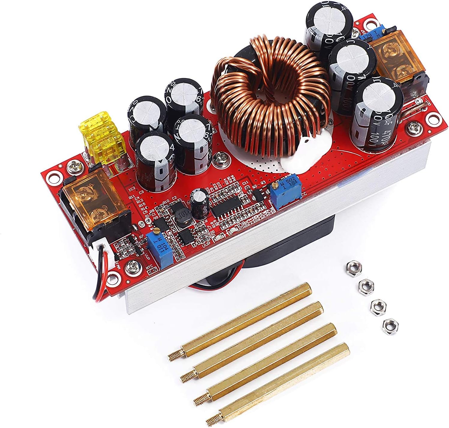 ZHITING 1500W 30A DC-DC Boost Converter, 10-60V to 12-90V 30A Step Up Power Supply Module ...