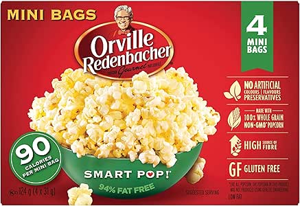 Orville Redenbacher Popcorn - Microwave Smart Pop Mini Bags (12 x Pack ...