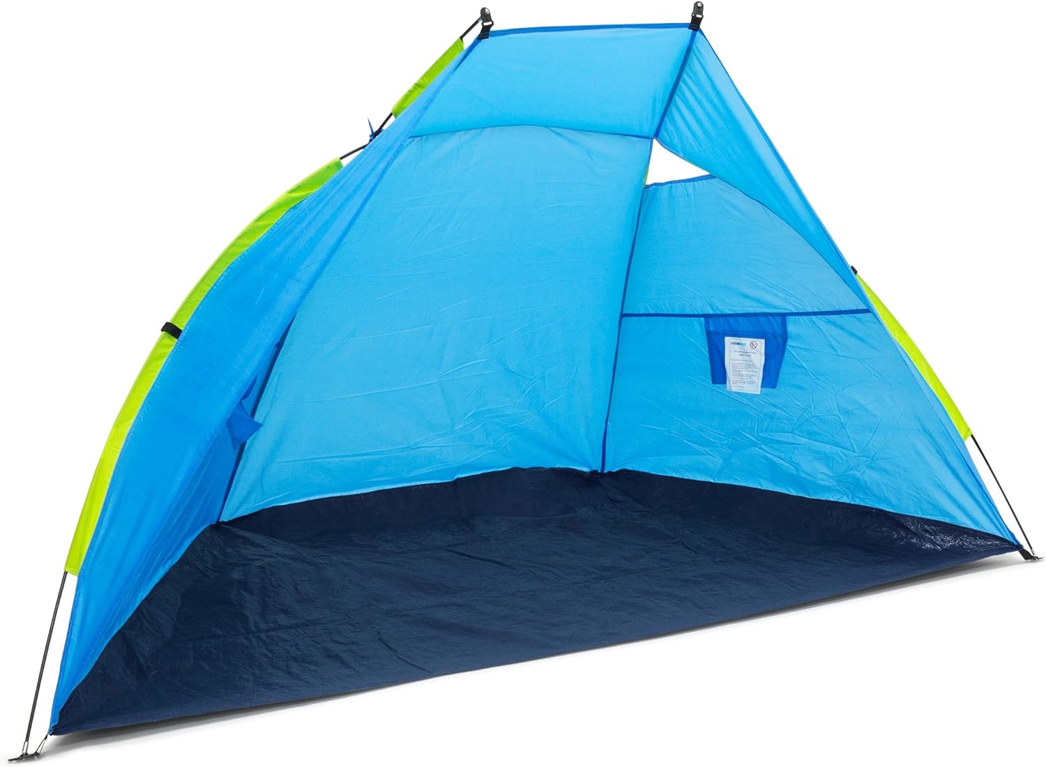 Relaxdays Strandmuschel, HxBxT: 120 x 220 x 120 cm, mit Transporttasche ...