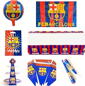 Amazon.com: FC Barcelona Birthday Party Decoration Set: Toys & Games