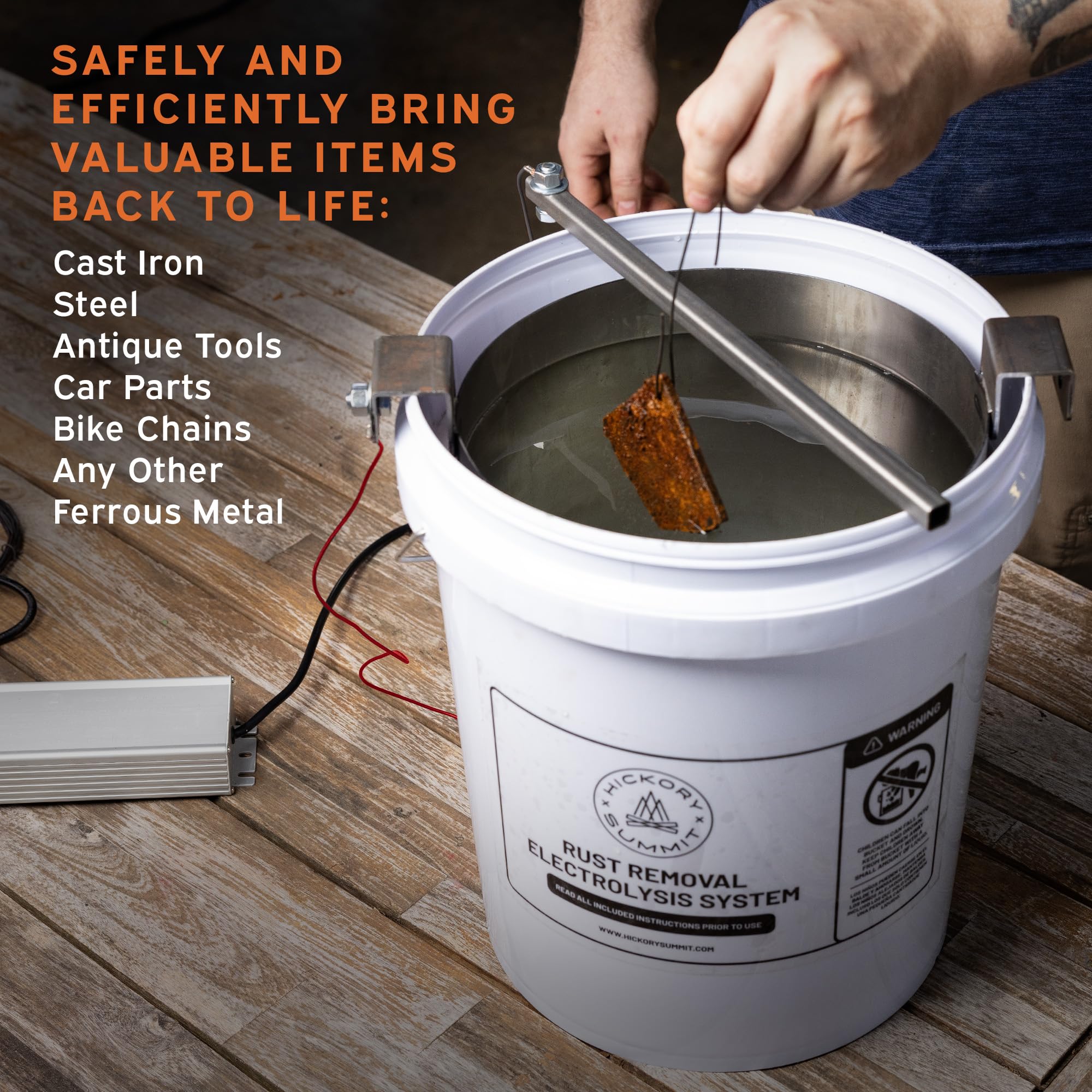 Mua Electrolysis Kit Rust Remover for Metal – Gentle DIY Rust Removal ...
