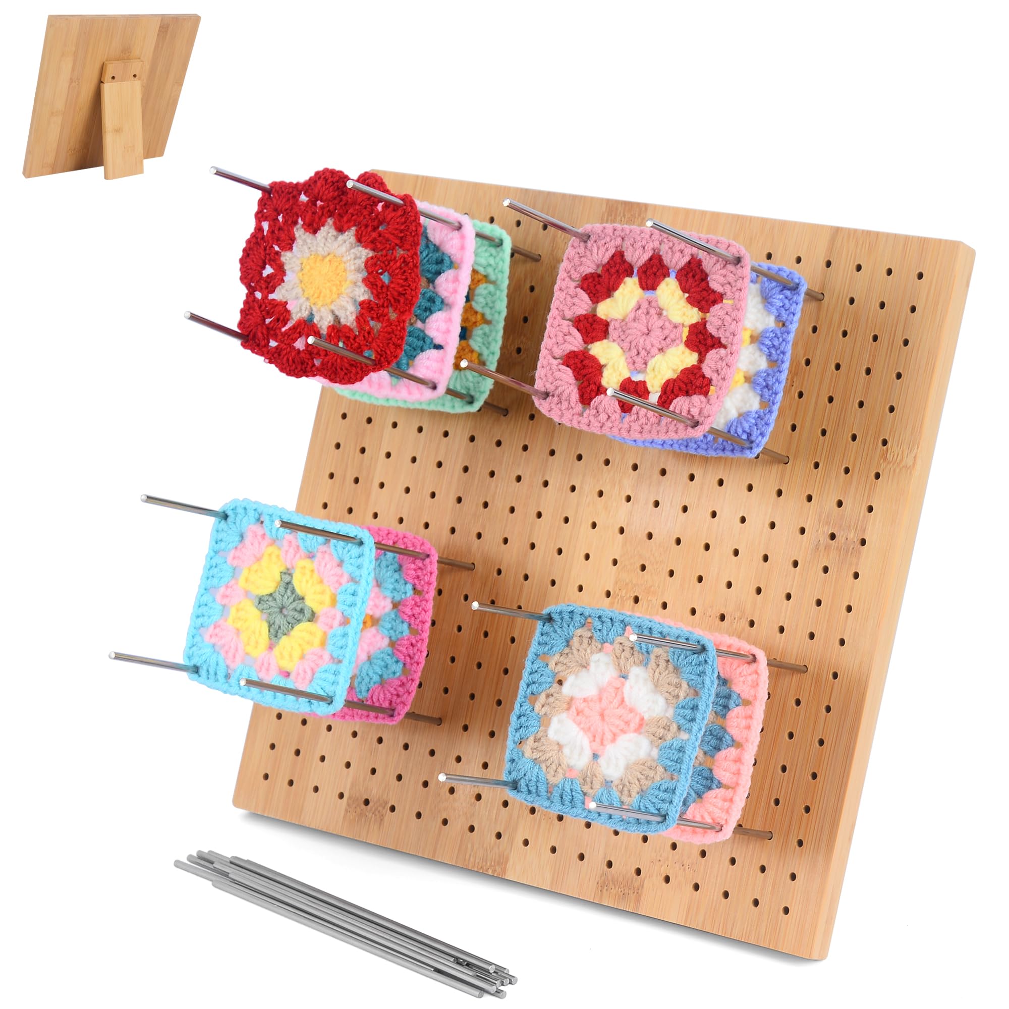 Crochet Blocking Board with Pins 11 in (11 inches),Granny Square ...