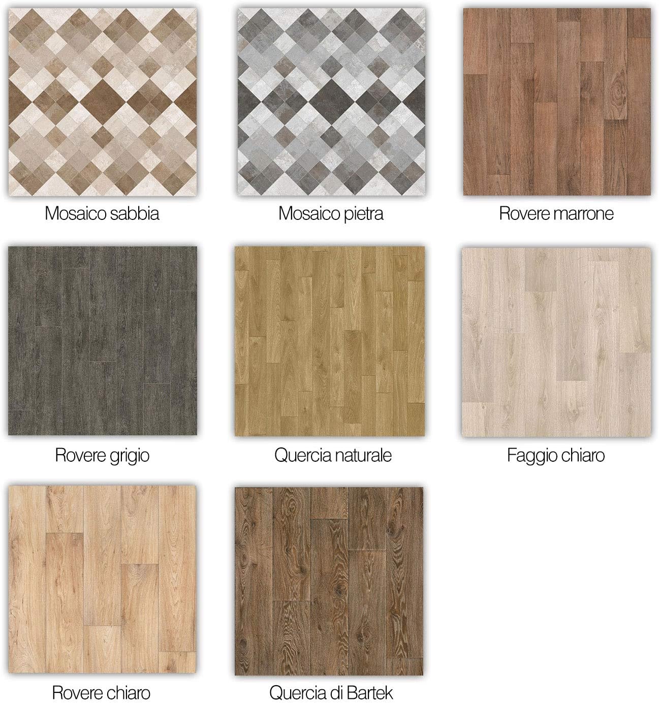 Rivestimento Pavimento Finto Legno Faggio chiaro Pavimento PVC Adesivo ...