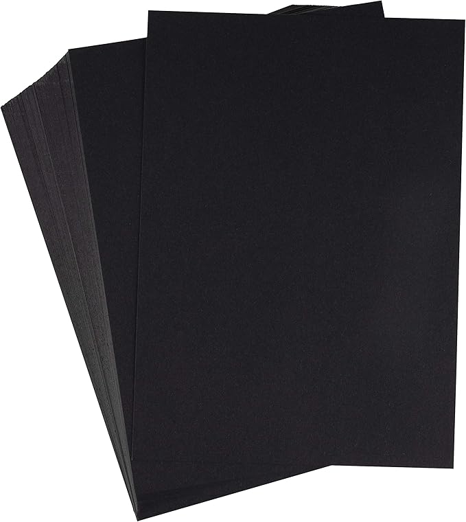 Sustainable Greetings Cartulina negra – Paquete de 150 cartulinas lisas ...