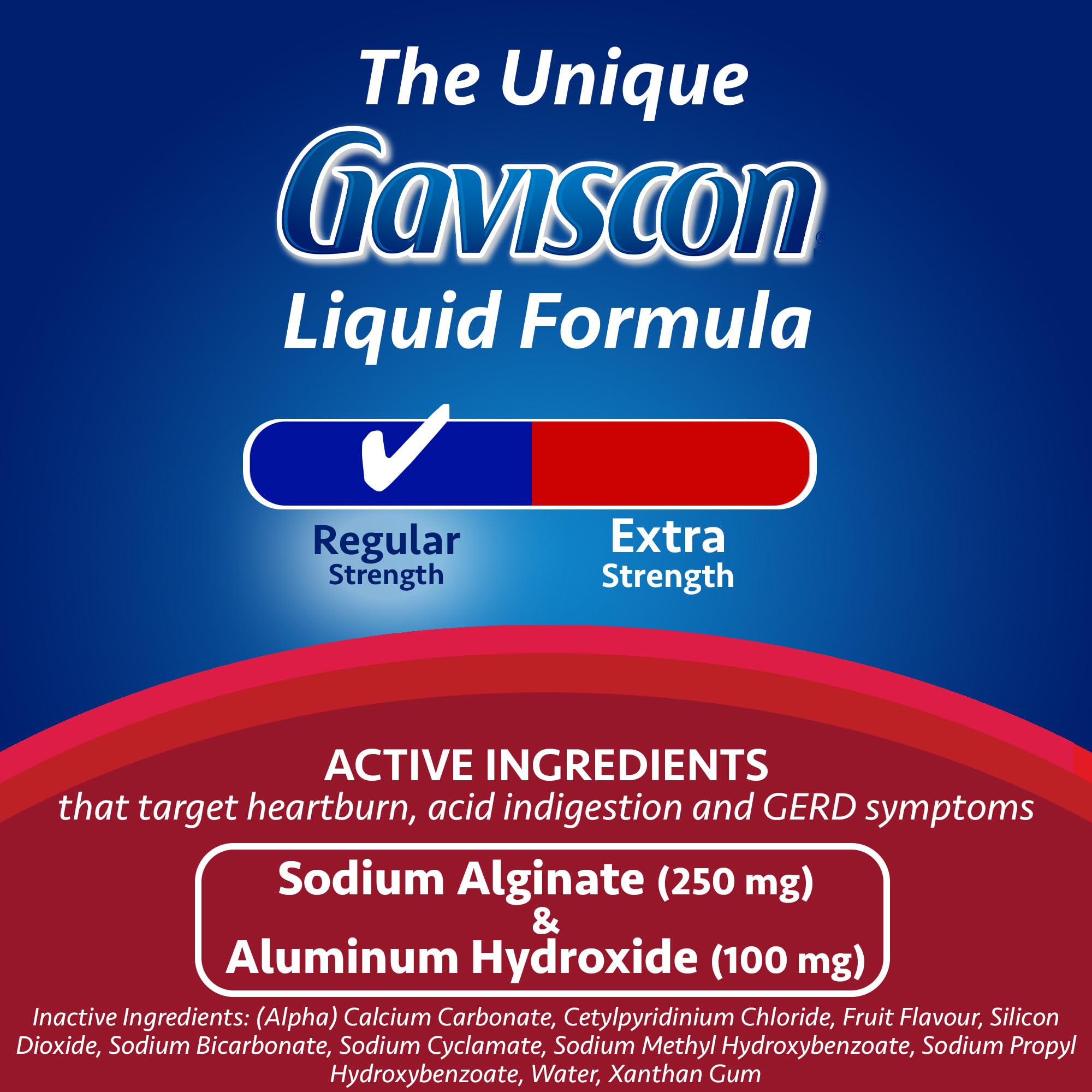 Gaviscon Fruit- Long-Lasting Acid Reflux And Heartburn Relief, 340ml on ...