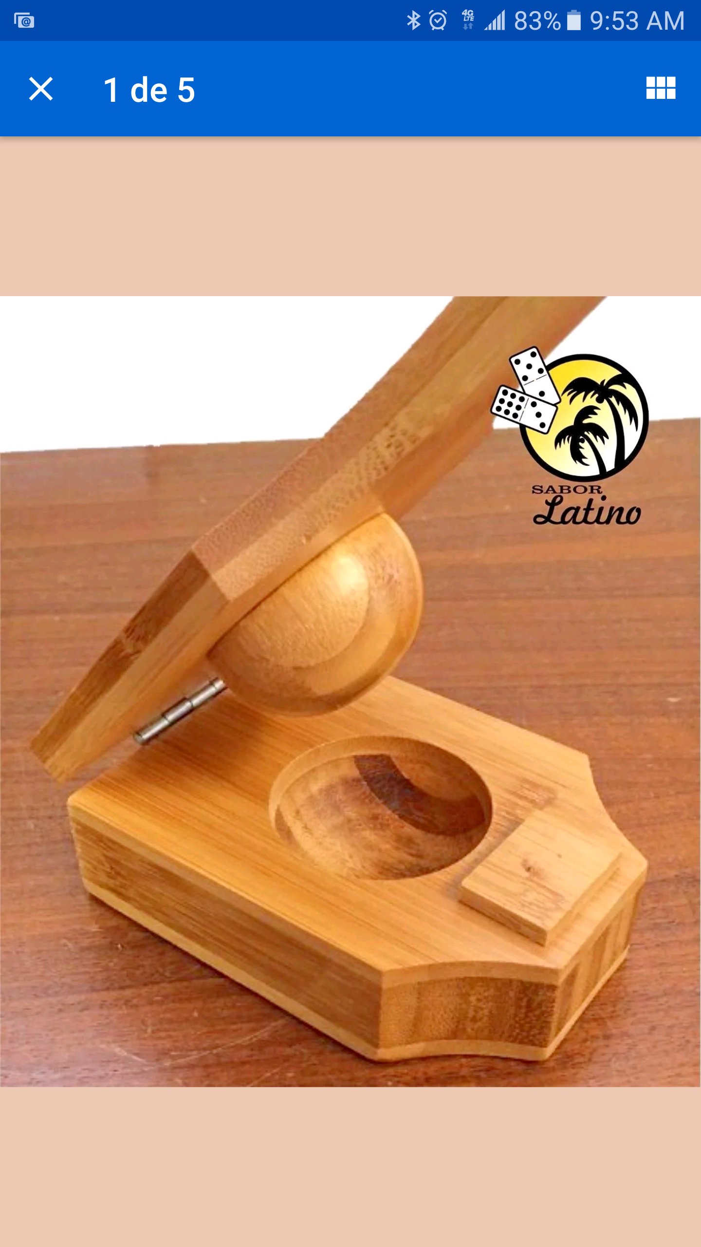 Tostonera Toston Maker Bamboo Plantain Press Small: Amazon.com: Grocery ...