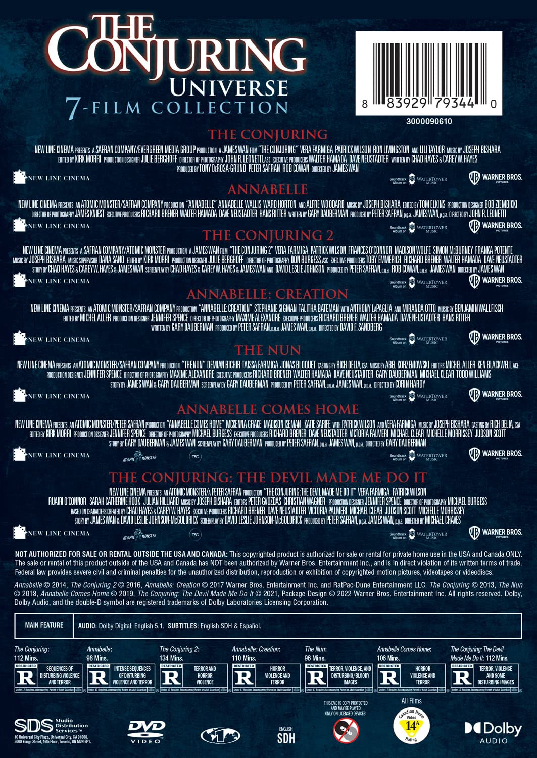 Mua Conjuring 7-Film Collection, The (DVD) Conjuring 7-Film Collection ...