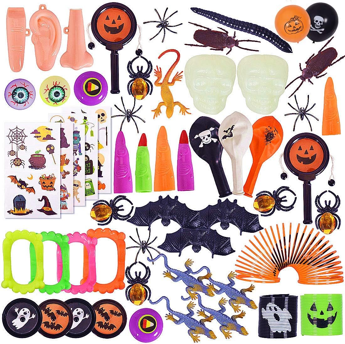 Amazon.com: Max Fun 122Pcs Halloween Party Toys Assortment for Kids ...