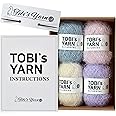 Amazon.com: TOBI'S YARN DIY Crochet Dish Scrubbies Kit with 4 Colors of ...