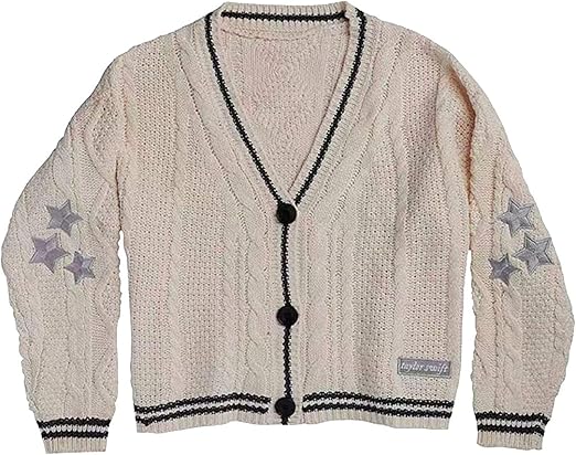 Taylor Swift Same Sweater, Folklore Knitted Cardigan Sweater Taylor ...