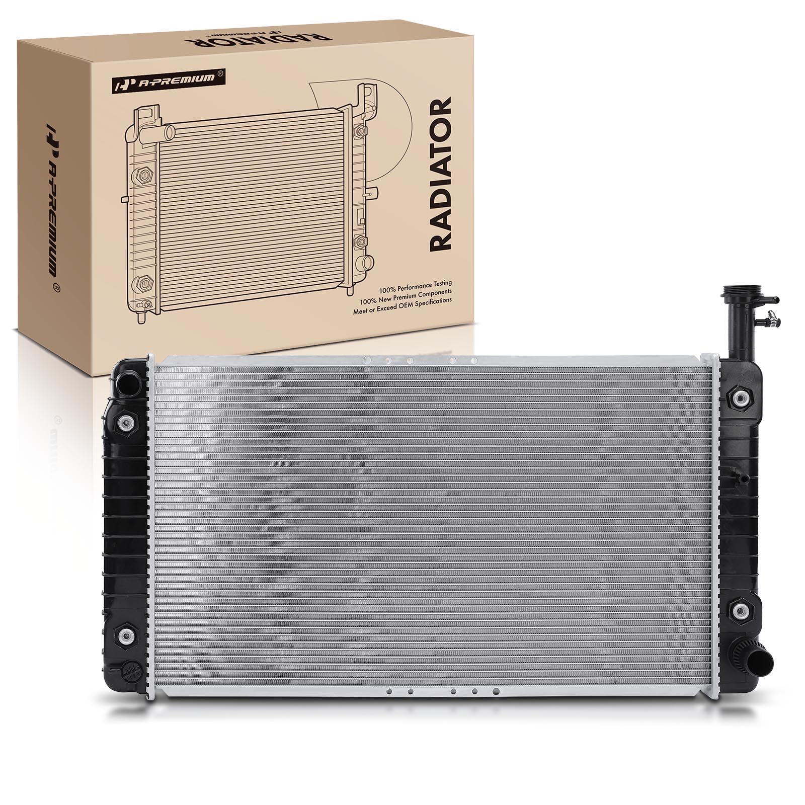 A-Premium Engine Coolant Radiator with Transmission Oil Cooler ...