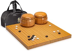 Amazon.com: Yellow Mountain Imports Go Japanese Game Board (Goban ...