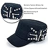 REDSHARKS Women Soft Washed Cotton Cadet Army Cap Adjustable Military ...