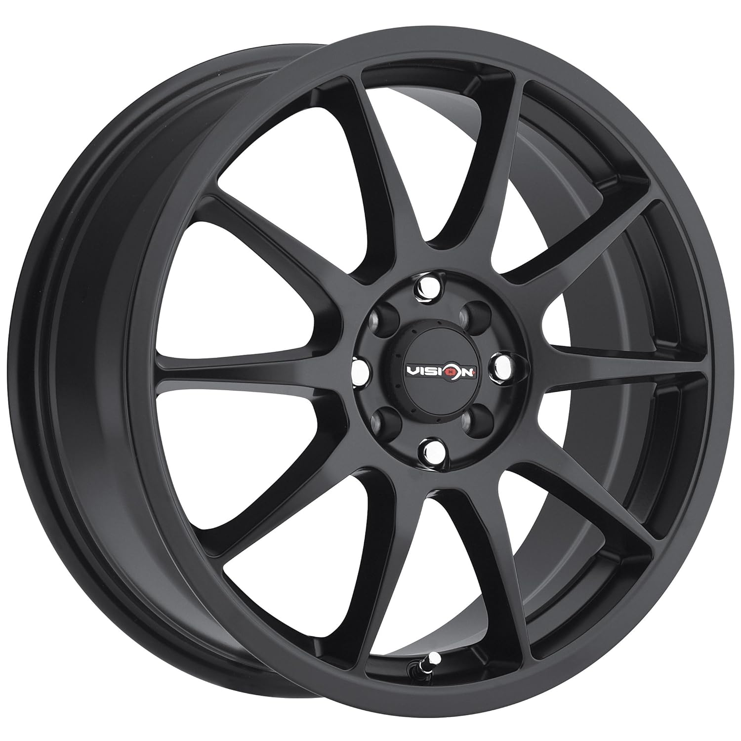 Amazon.com: Vision Venom 15 Black Wheel / Rim 4x100 & 4x4.5 with a 38mm ...