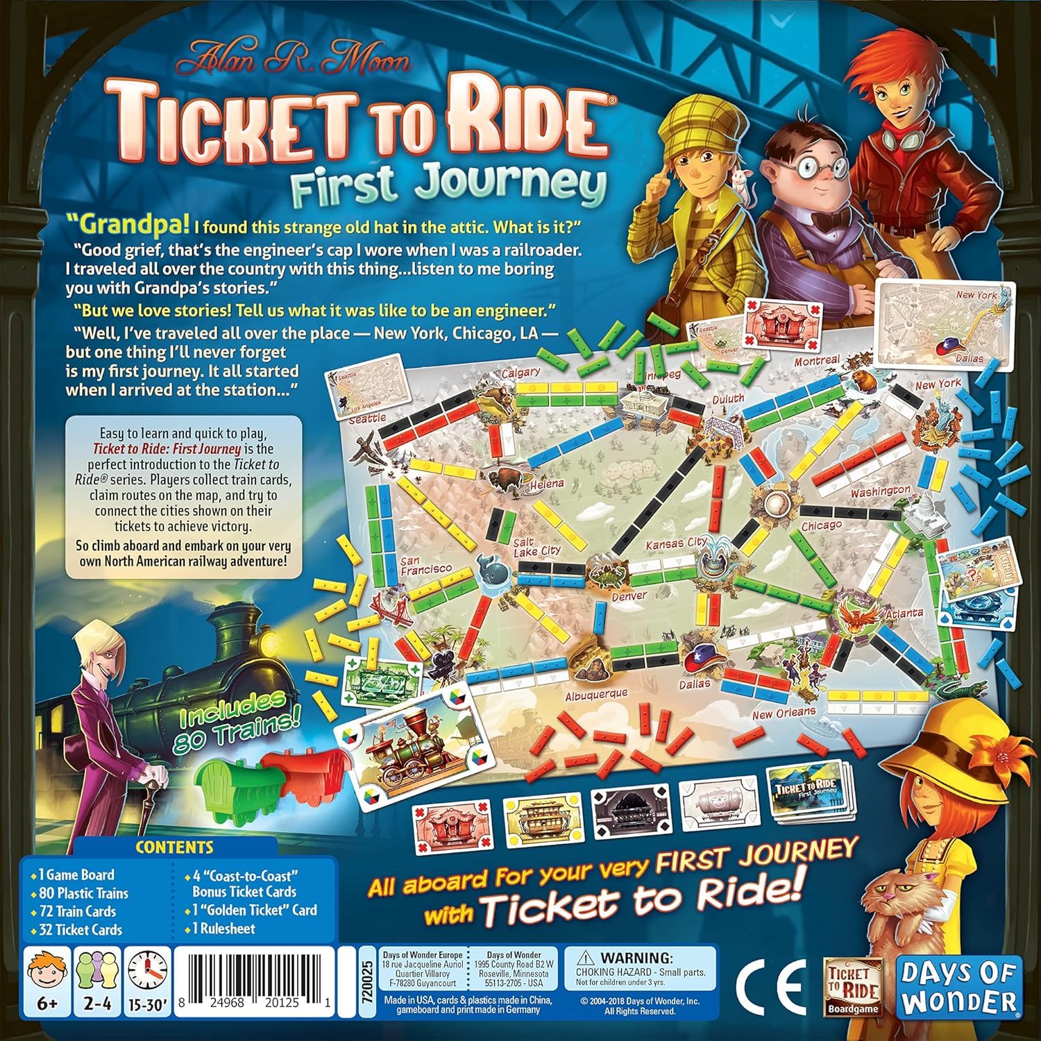 Mua Ticket to Ride First Journey Board Game - Fun and Easy for Young ...