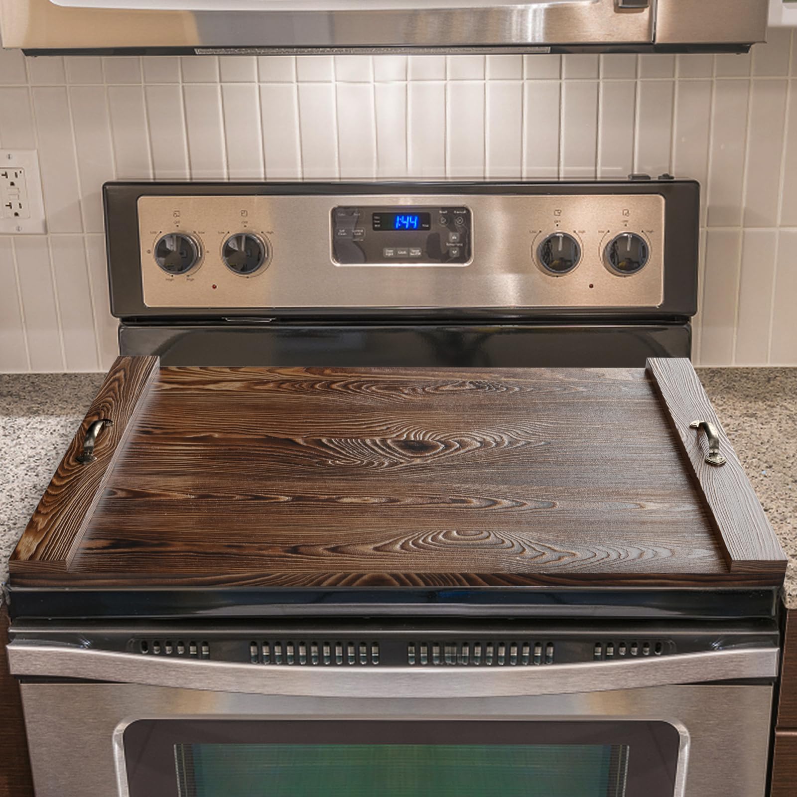 TIRYIUOU Noodle Board Stove Cover 30x22inch, Wood Stove Cover with ...