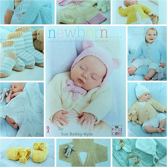 Baby Knitting Pattern Book Newborn for Prem to 18 Months in Cottonsoft ...
